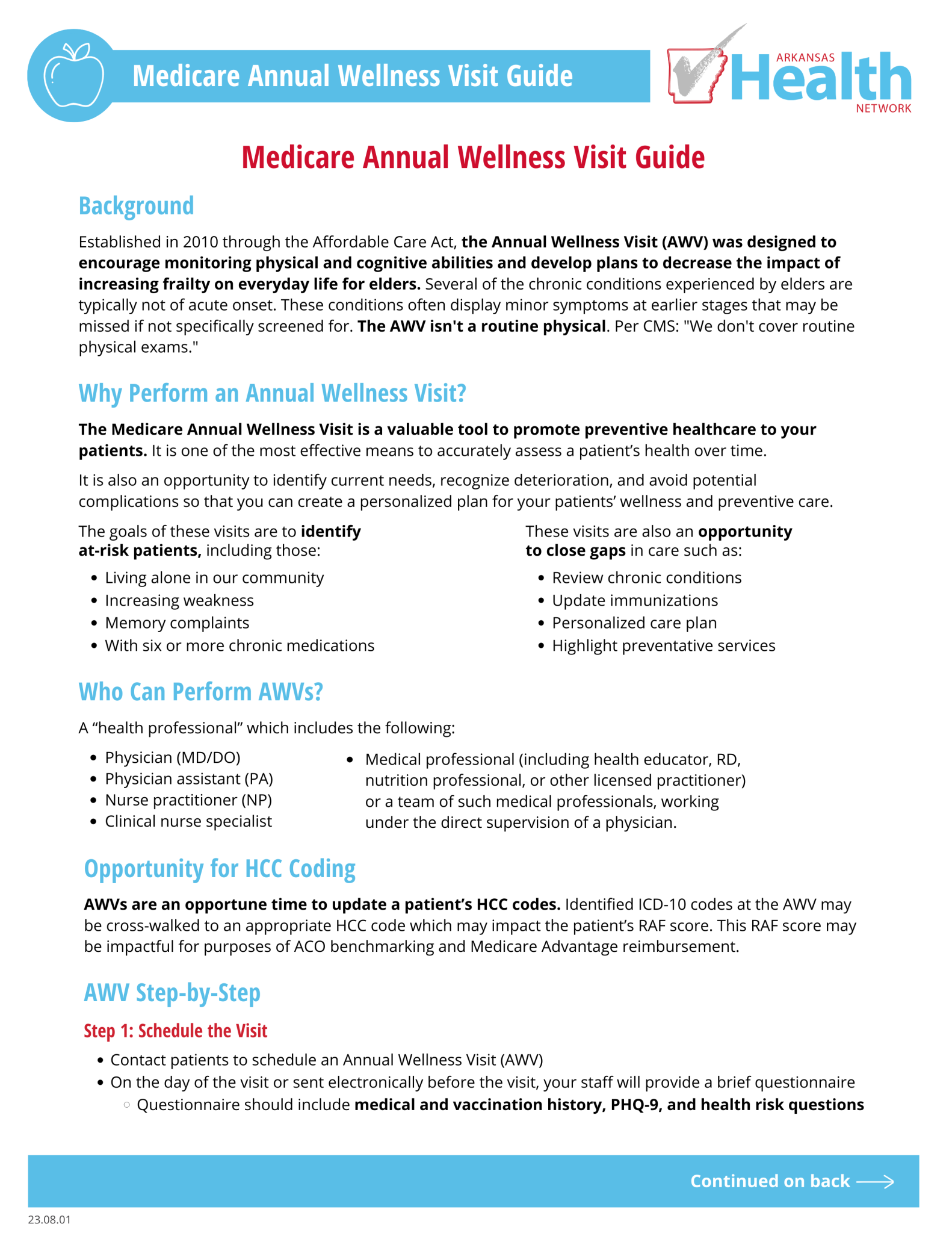 Quality Metric Guides - Arkansas Health Network