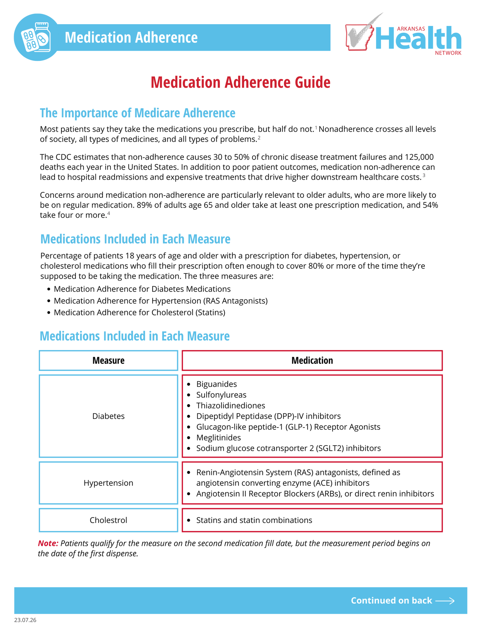Quality Metric Guides - Arkansas Health Network